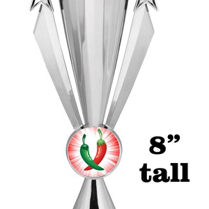Chili Trophy. 8" Tall With Choice of Art Work. Great Trophy for Chili ...