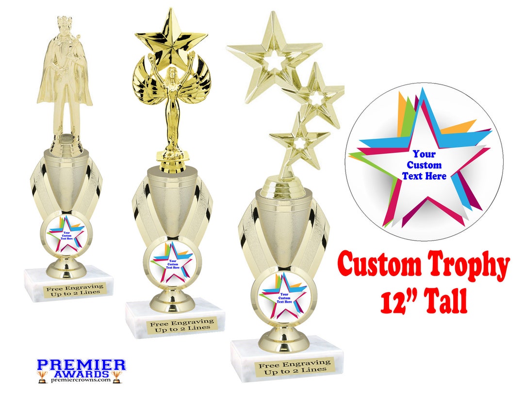 Custom Trophy. 12" Tall Great Trophy for Any Event, Competition ...