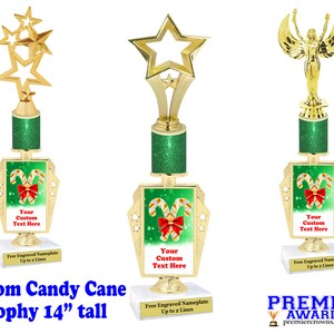 Custom Candy Cane Trophy. Great Trophy for Your Holiday Events ...