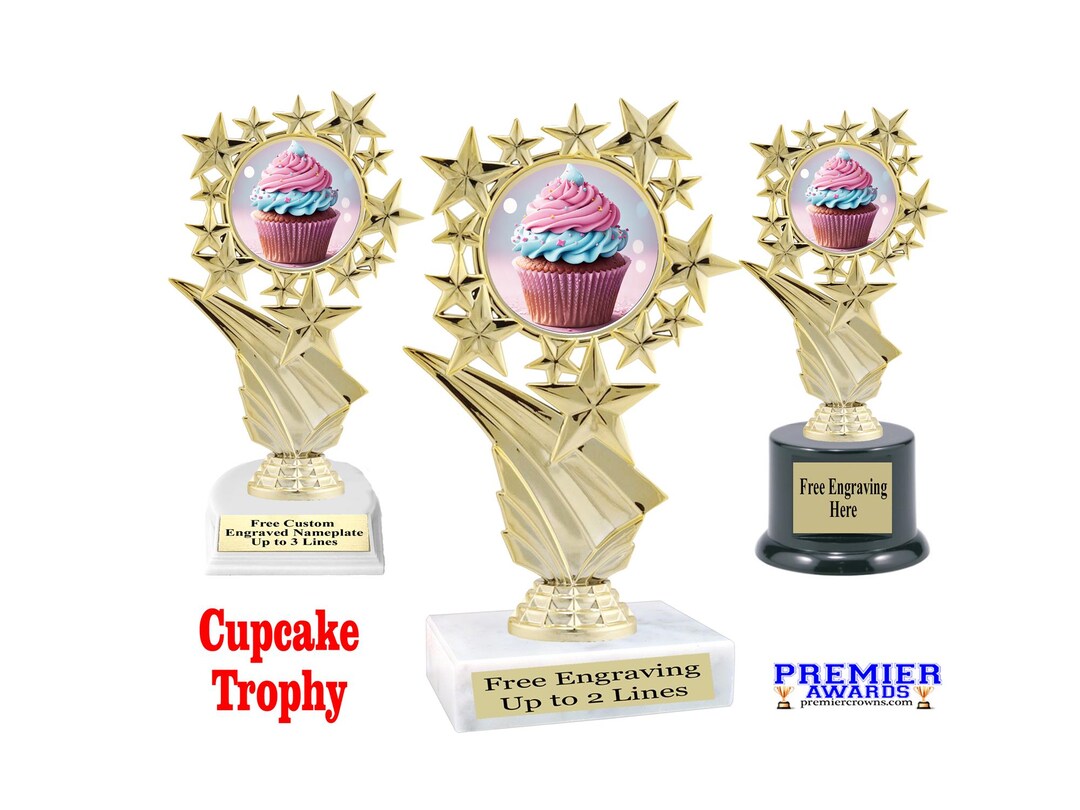 Cupcake Themed Trophy. Great for Baking Contests, Cupcake Wars, Eating ...
