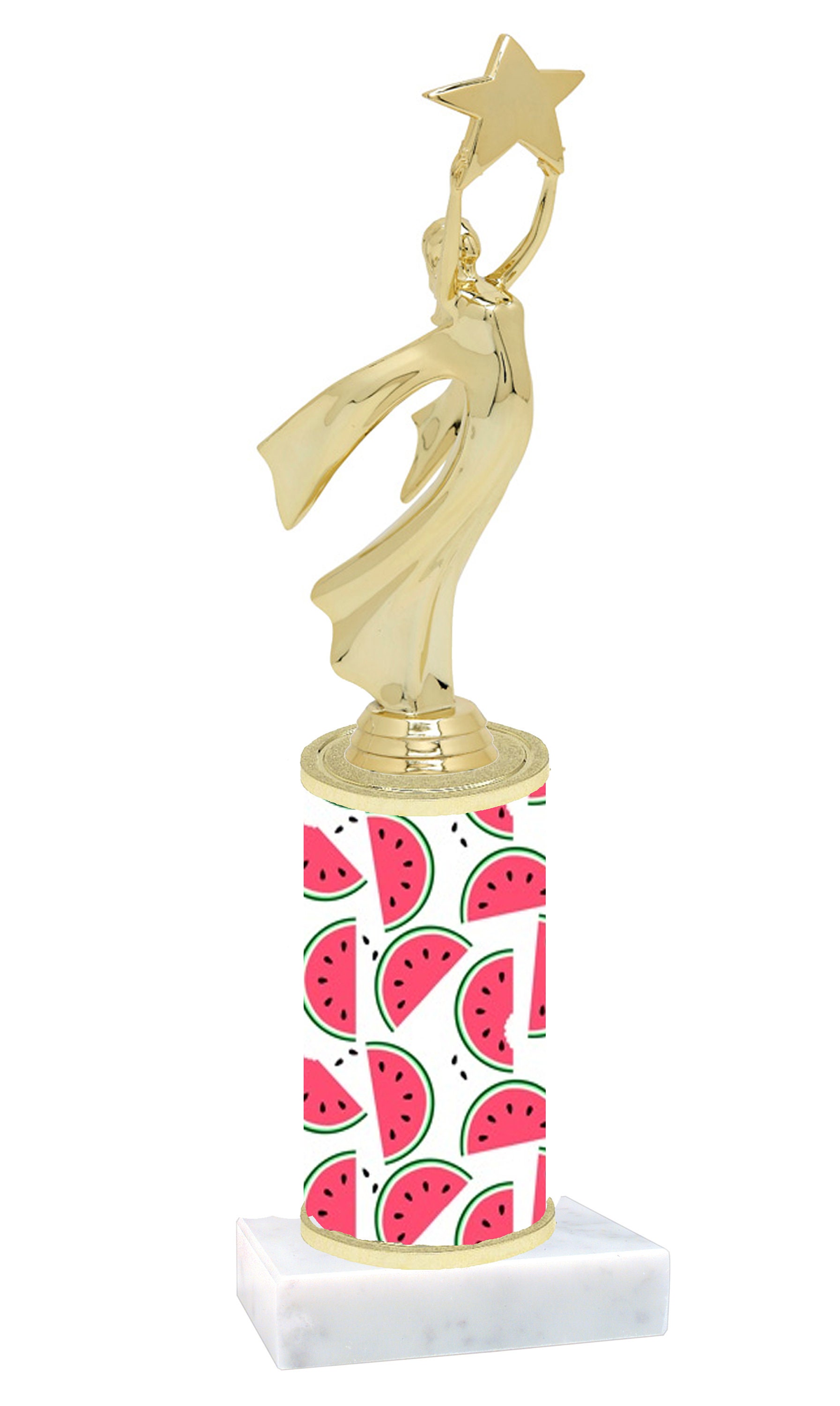 Watermelon theme trophy with choice of figure. Numerous - Etsy 日本