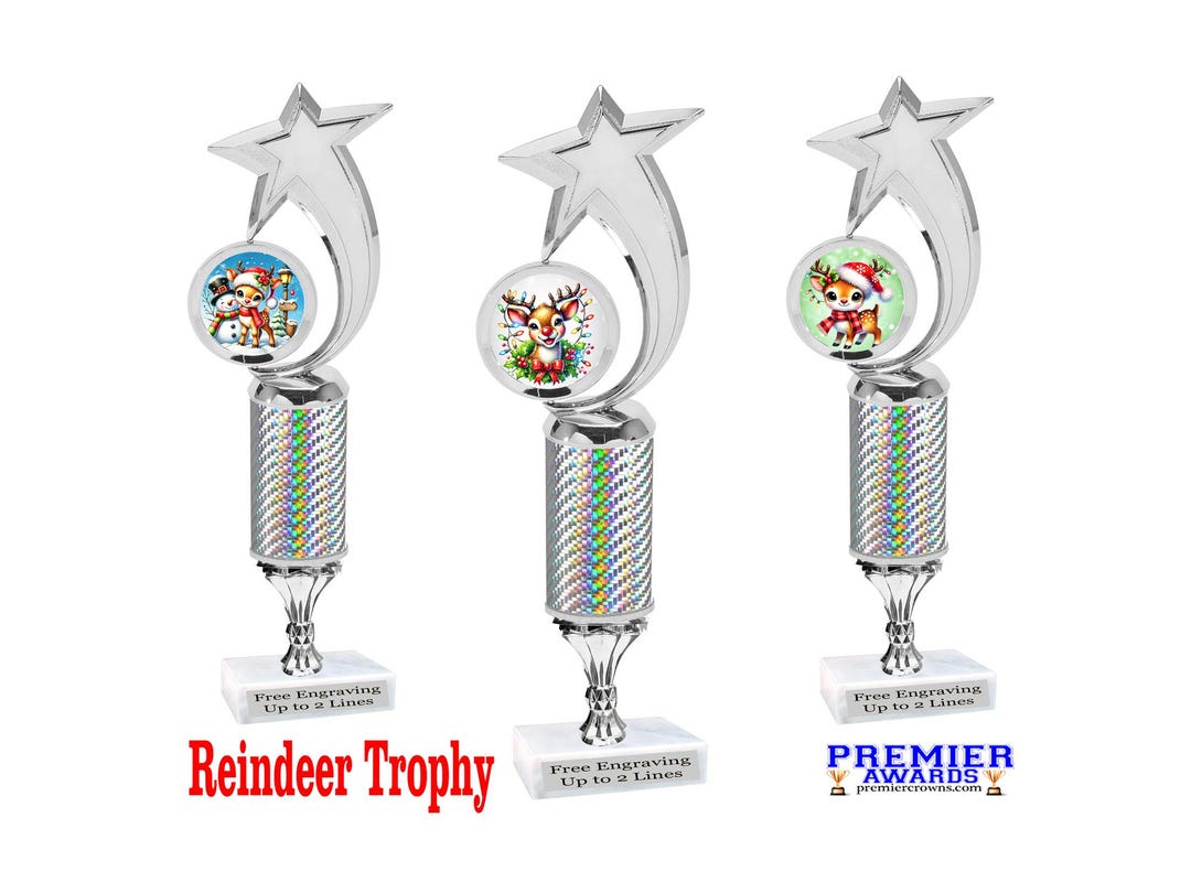 Snowflake Trophy. Great Trophy for Your Holiday Events, Santa Runs ...