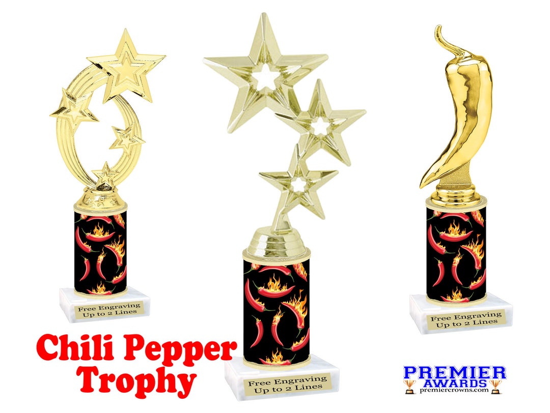 Chili Pepper Trophy. Great Trophy for Your Cook-offs, Contests, or for ...