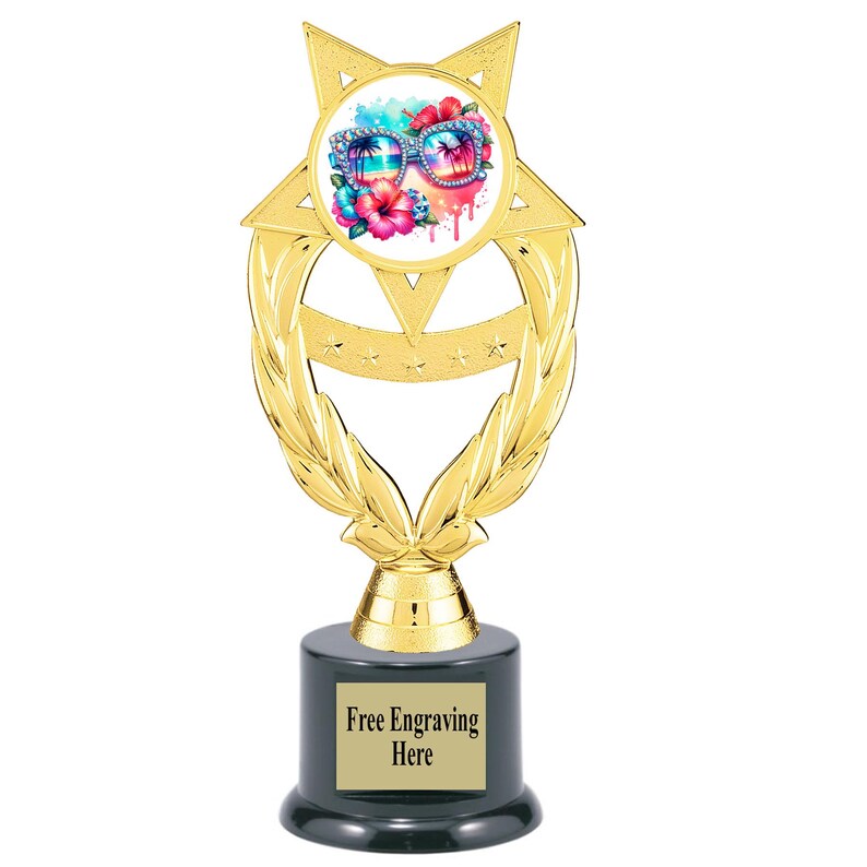 Beach Theme Trophy for Any Themed Event, Contest, Competition or as a ...