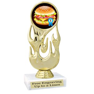 BBQ Cook off Trophy. 6" Tall With Choice of Art Work. Great Trophy for ...