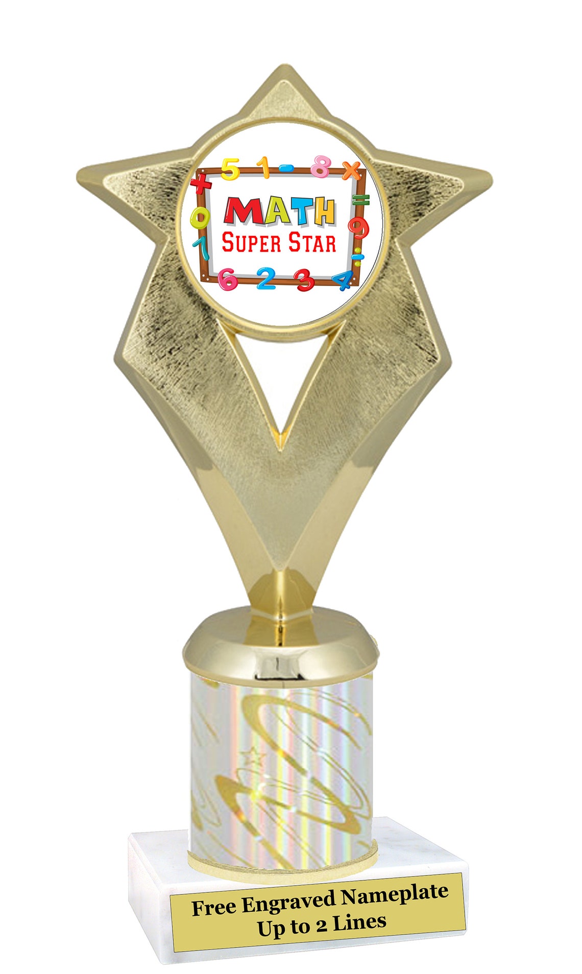 Math Theme Trophy. Great Award for Schools Contests - Etsy
