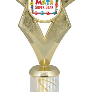 Math Theme Trophy. Great Award for Schools, Contests, Competitions ...
