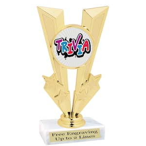 Trivia Trophy. Great Trophy for Your Next Family Game Night And/or ...