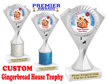 Custom Gingerbread House Trophy - Etsy