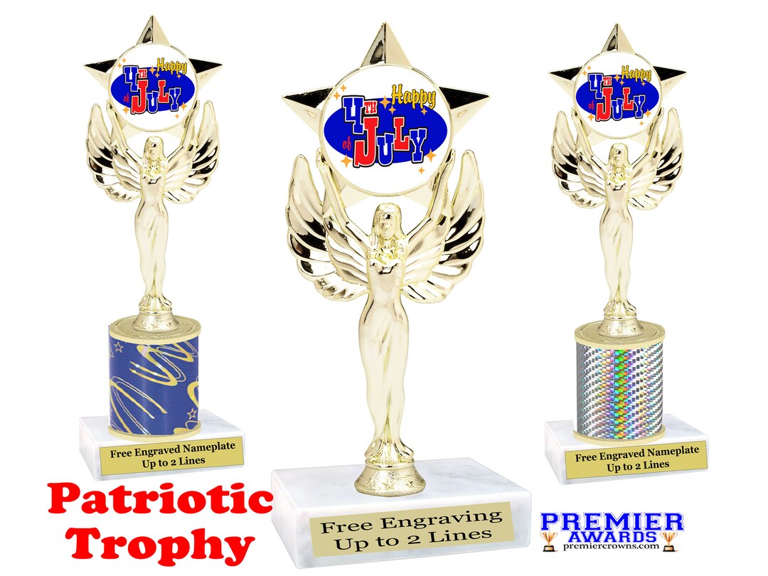 Patriotic 4th of July Trophy. Show off Your Patriotic Spirit at Your ...