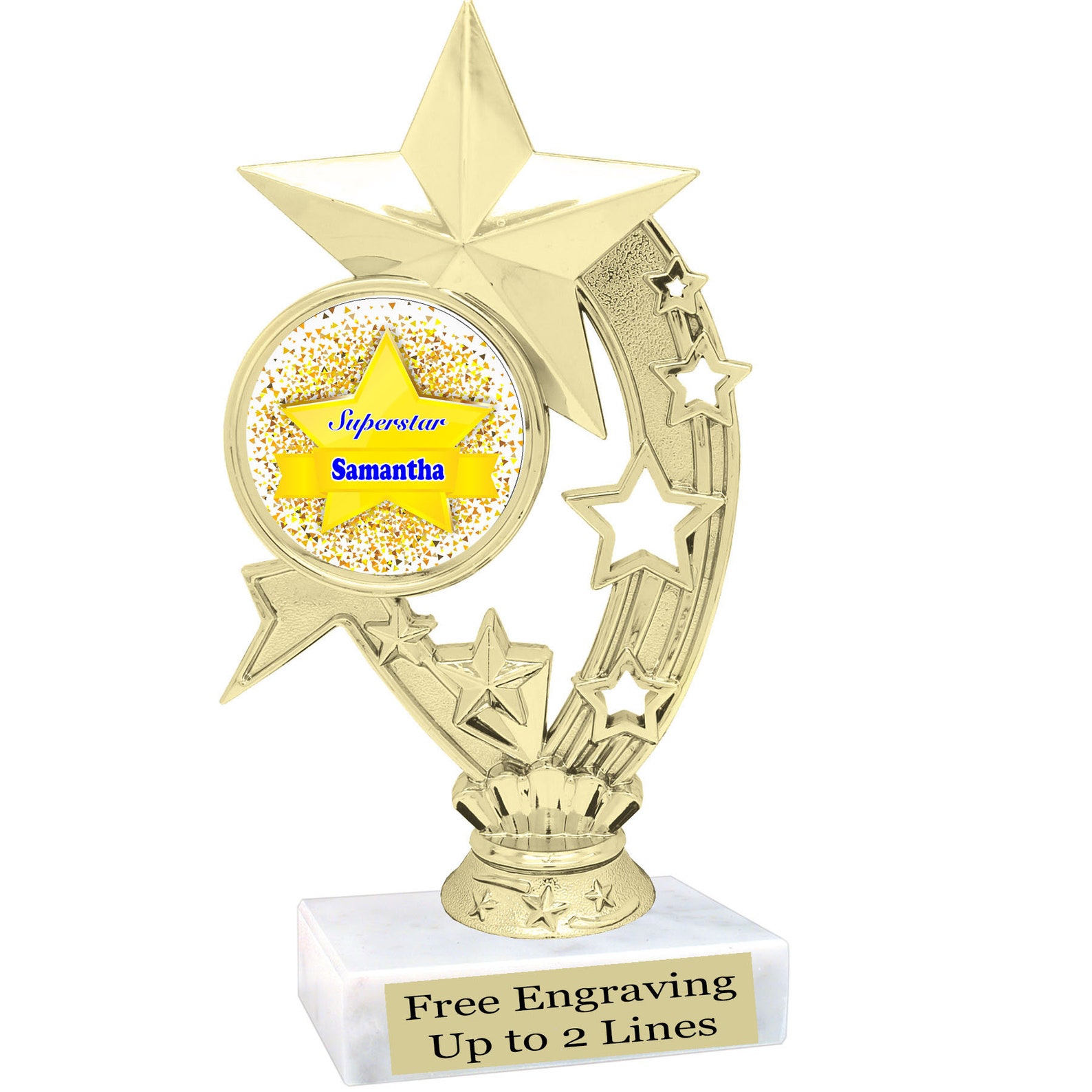 Custom Superstar Trophy. Customize With Your Name. Great for - Etsy