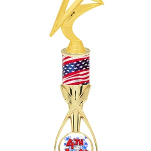 Patriotic 4th of July Trophy. 14 Tall. Show off Your Patriotic Spirit ...