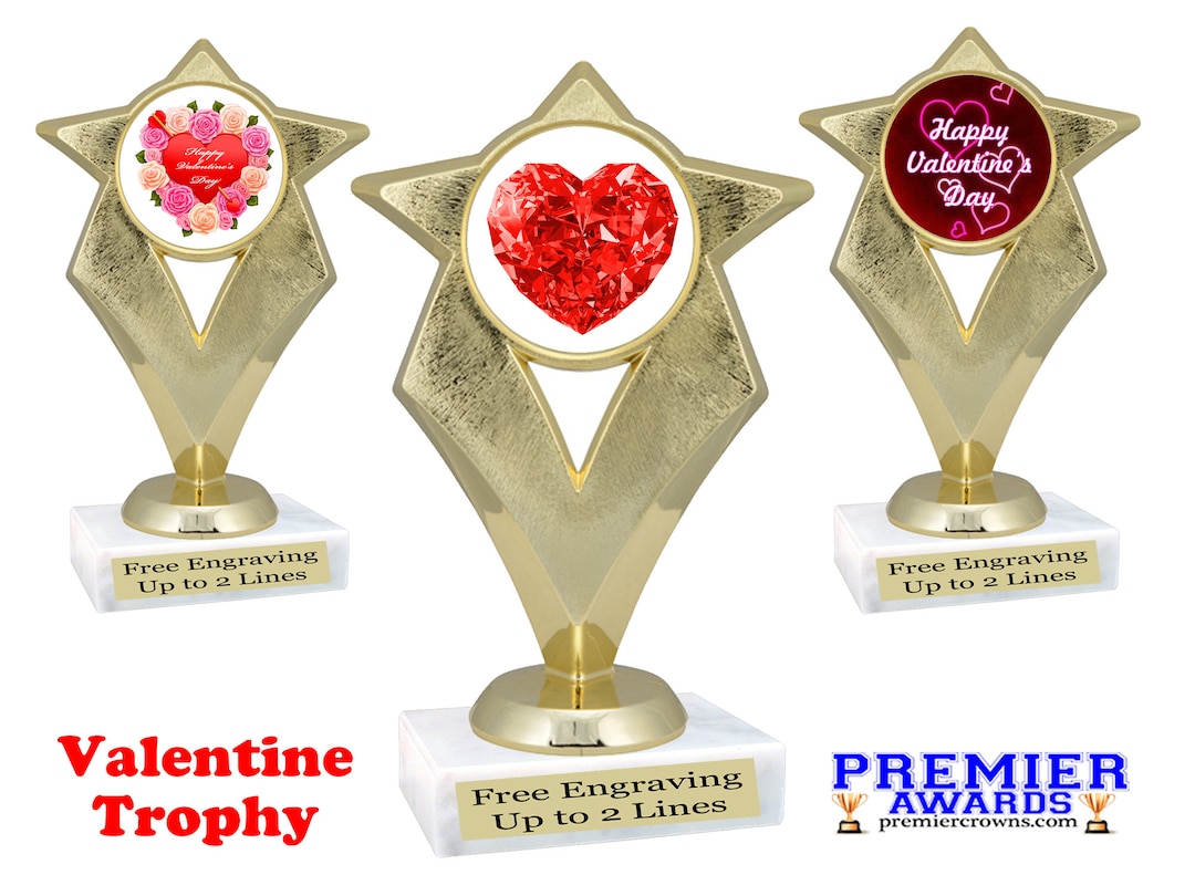 Valentine Theme Trophy. Great Trophy for Your Valentine Theme Events ...
