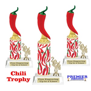 Red Chili Trophy. Great Trophy for BBQ Cook off Events, Salsa Contests ...