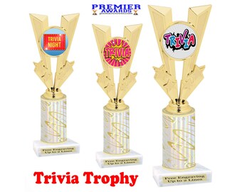 Trivia Trophy. Great Trophy for Your Next Family Game Night | Etsy