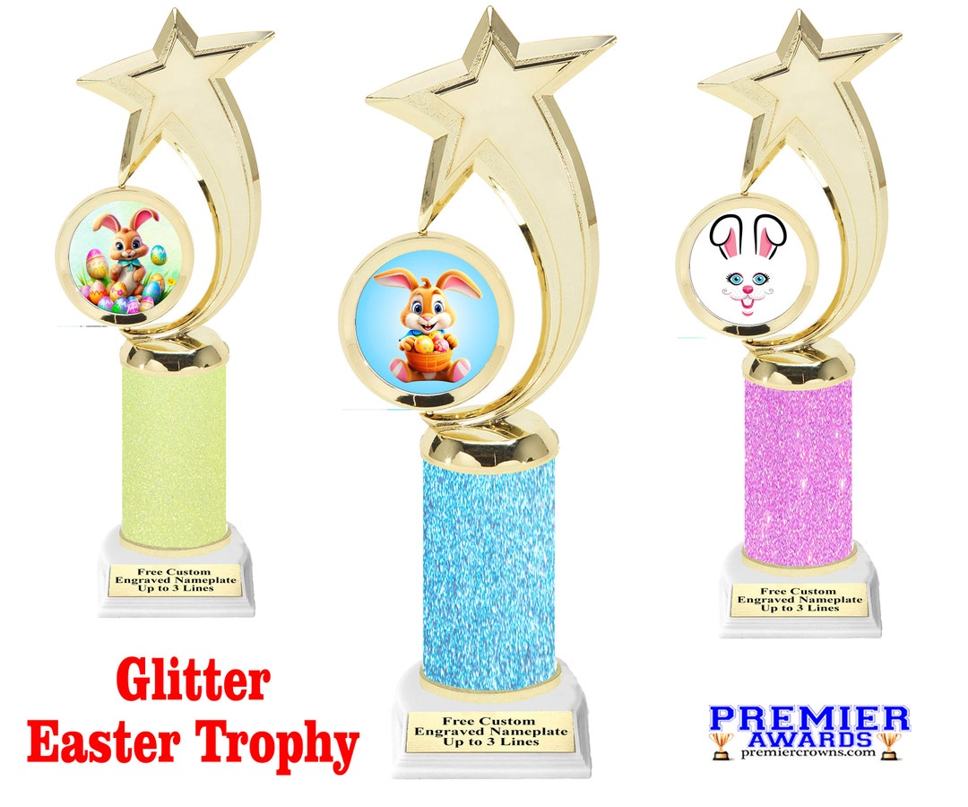 Glitter Easter Trophy. Great for All of Your Easter Events, Contests ...