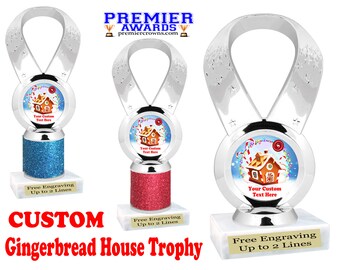Custom Gingerbread House Trophy - Etsy