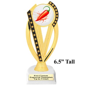 Chili - Salsa - BBQ Trophy. Choice of Artwork. Great Trophy for Cook ...