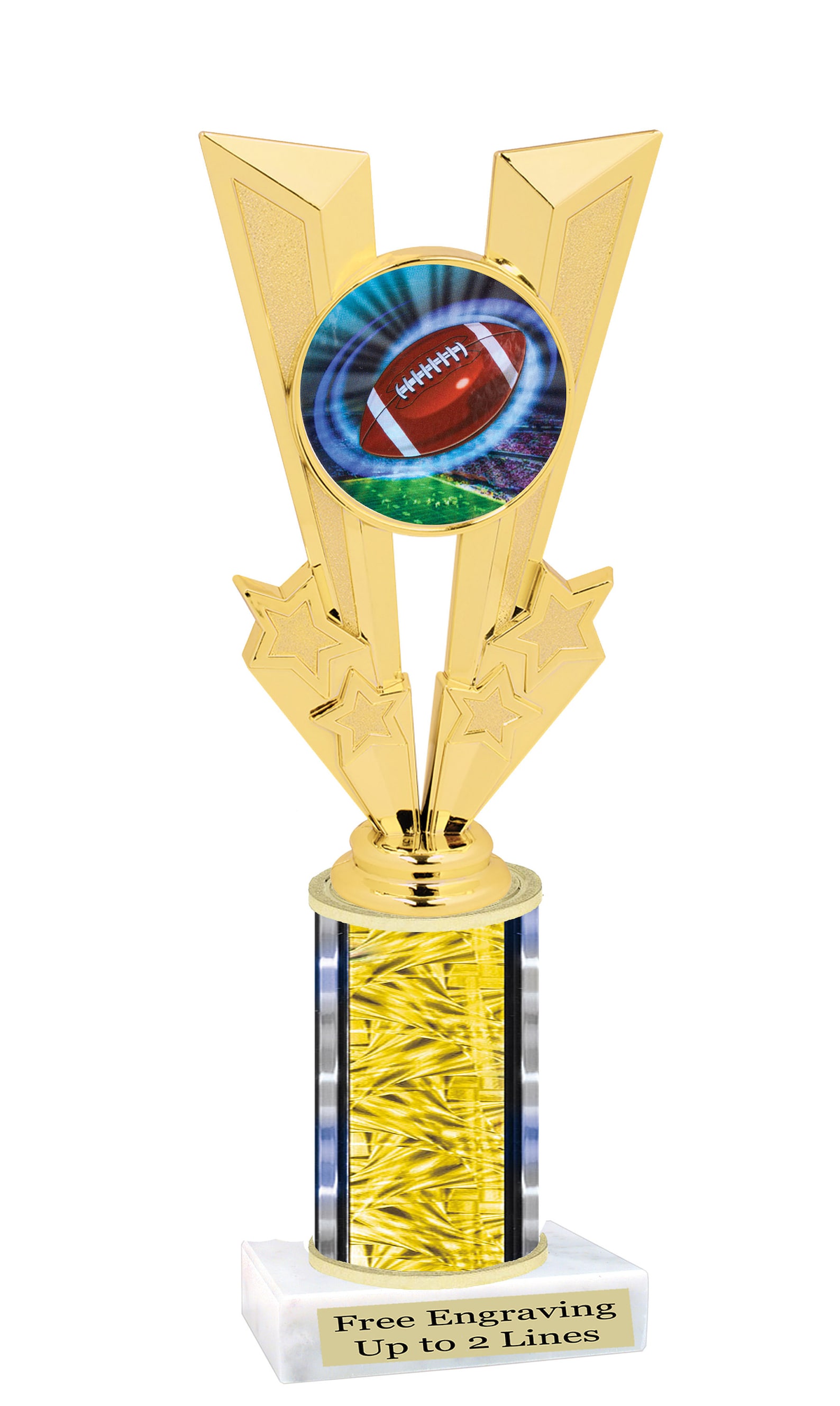 Football Trophy With Choice of Column Color. Great Trophy for Your ...