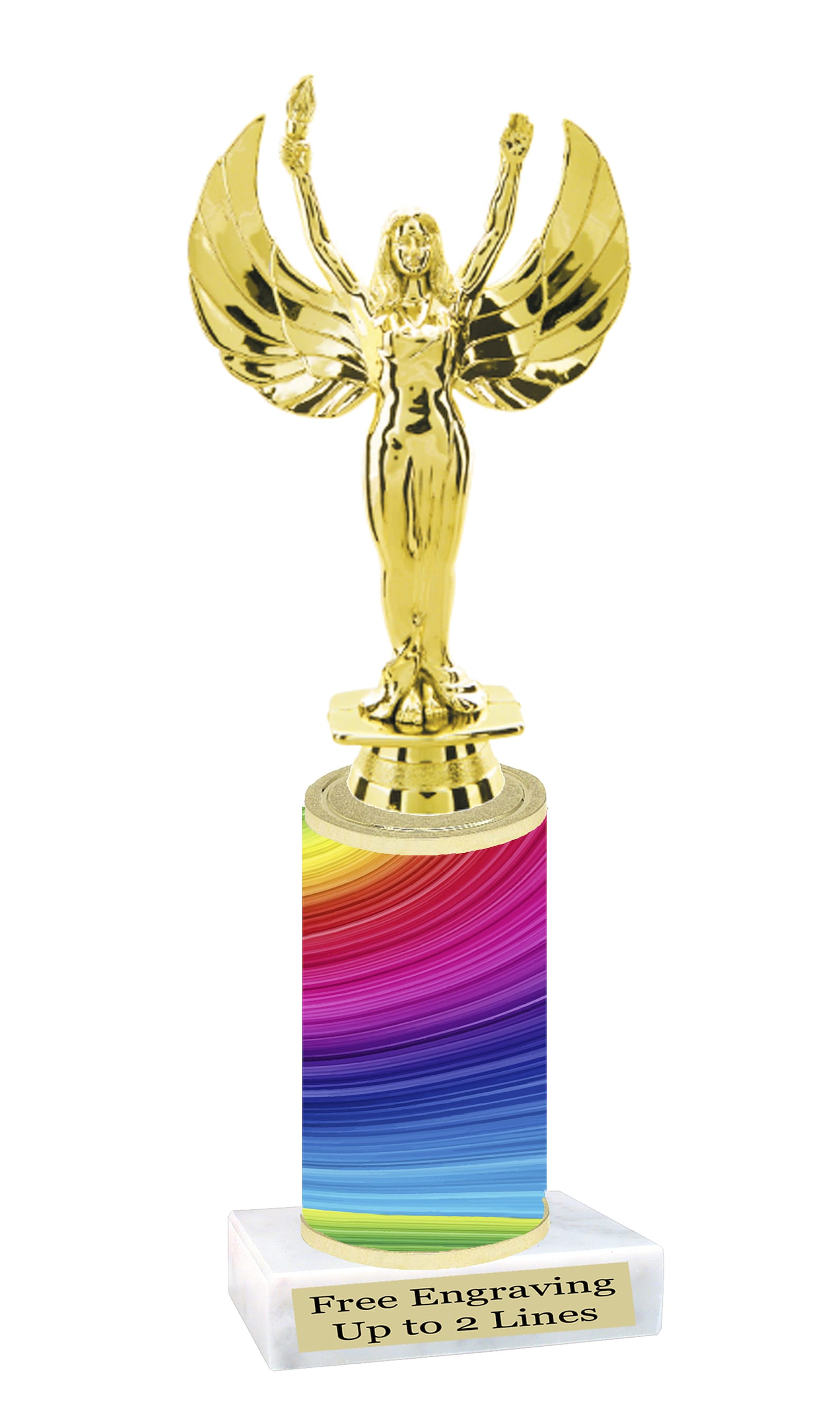 Rainbow Trophy. Great trophy for any event competition | Etsy