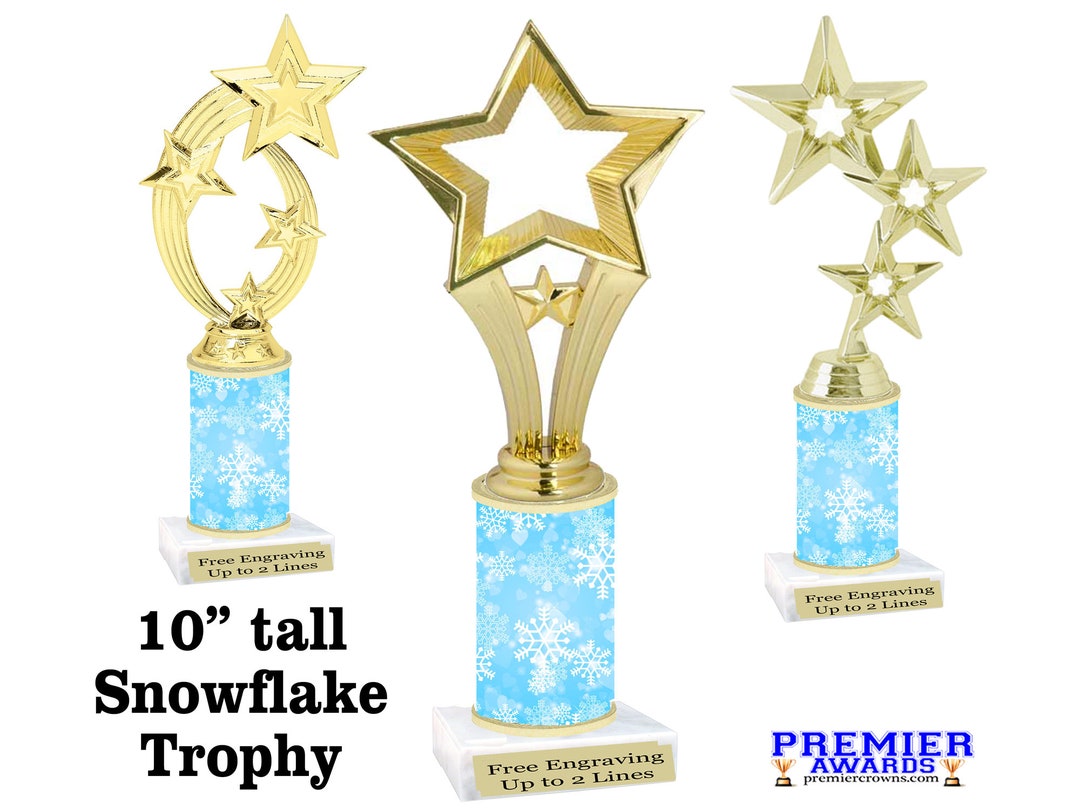 Snowflake - Winter Theme Trophy . A Great Trophy for Your Winter ...