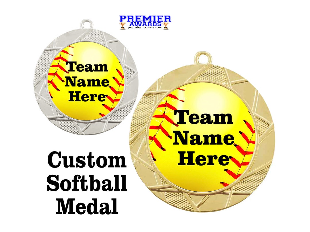 Custom Softball Medal. Great Medal for Leagues, Schools, Teams ...