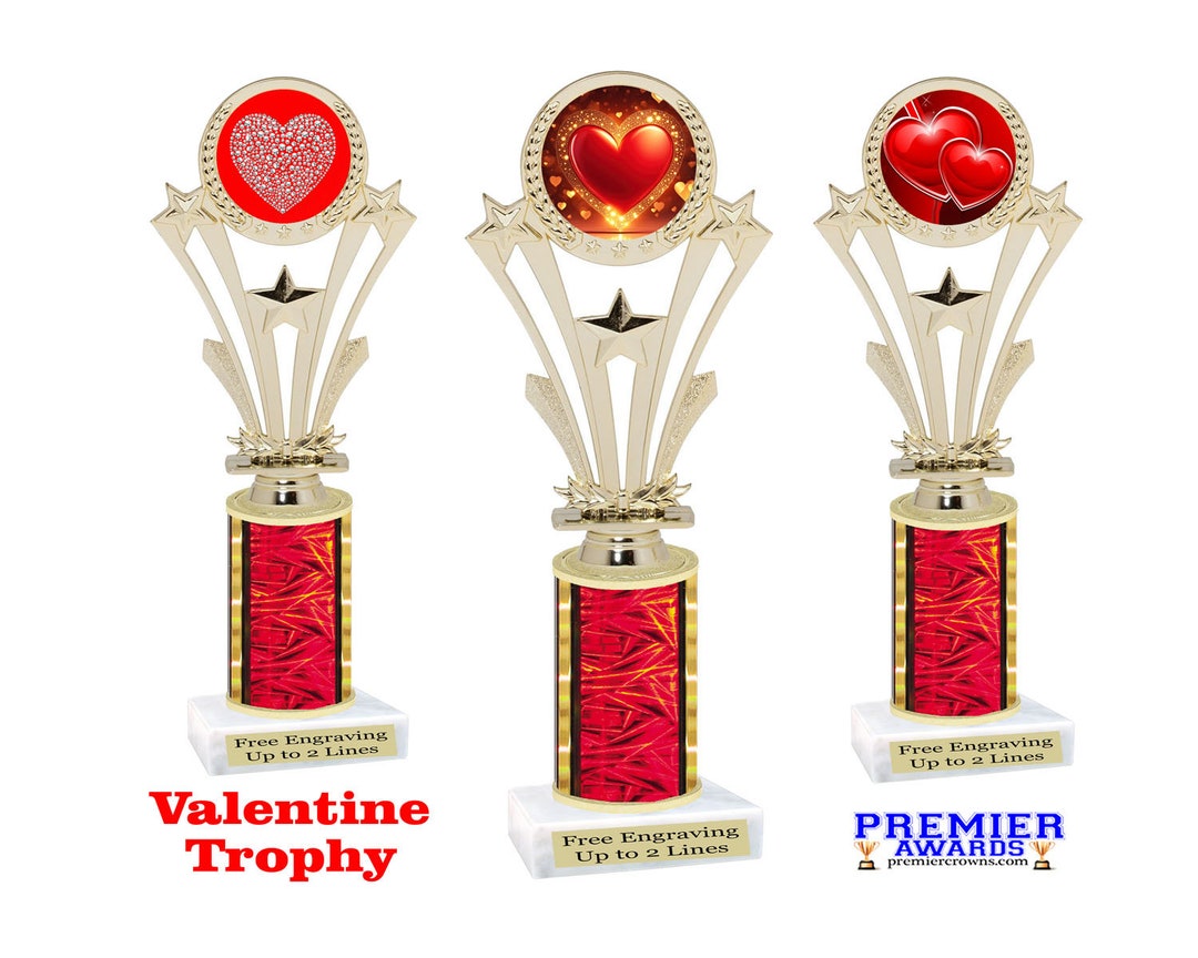 Heart Trophy. Great Trophy for Any Event, Competition, Party, Pageant ...