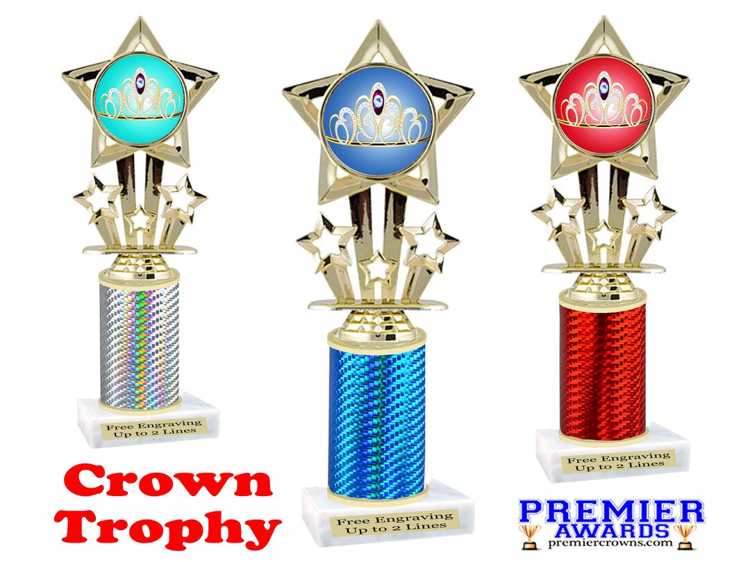 Crown Trophy. Great Award for Your Pageants, Contests, Competitions, or ...
