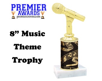 Music Theme Resin Trophy. Available in 2 Sizes. Great for | Etsy