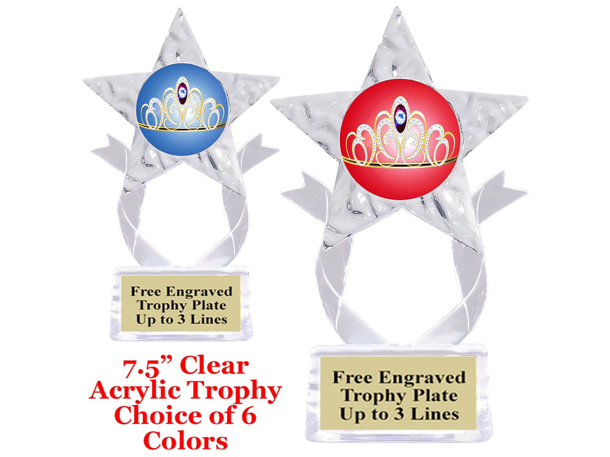 Acrylic Trophy With Choice of Color. Great Economy Award for Any Event ...