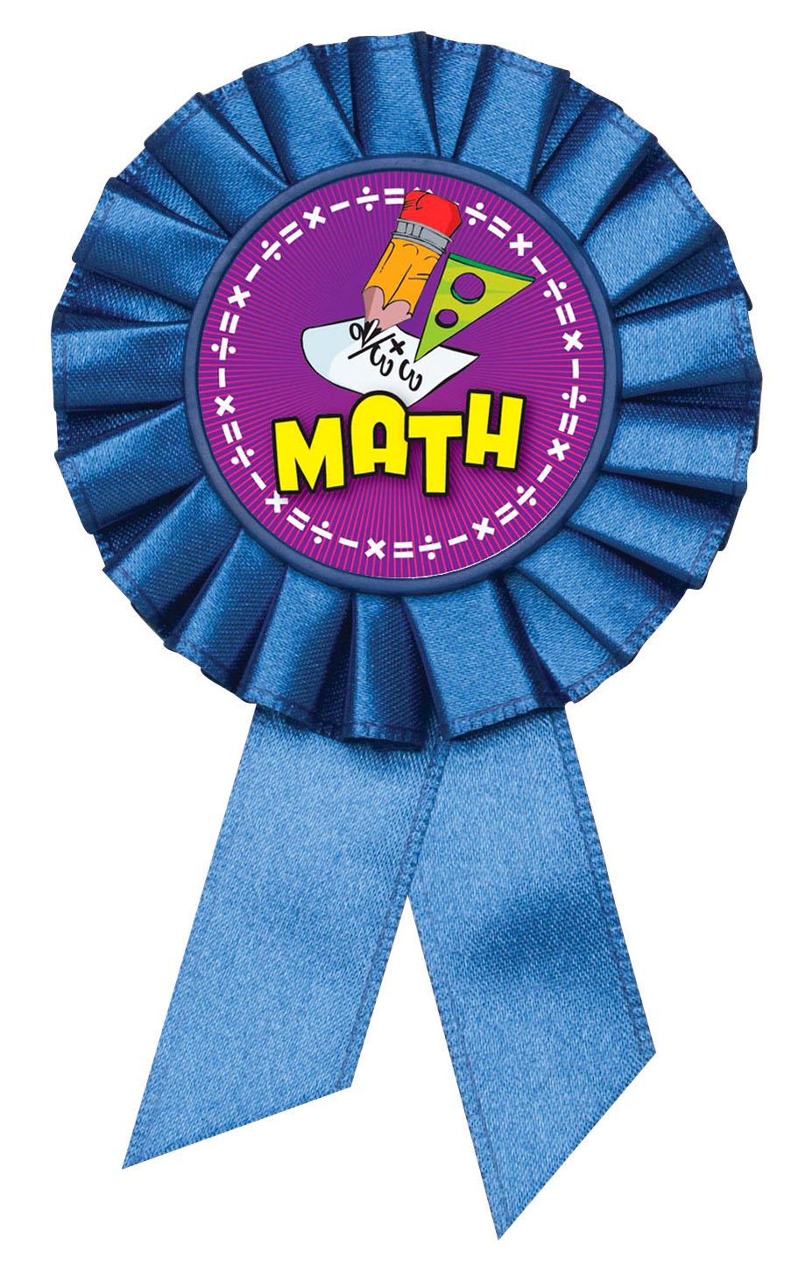 Math Rosette. Perfect for Your Outstanding Student. Available in Blue ...