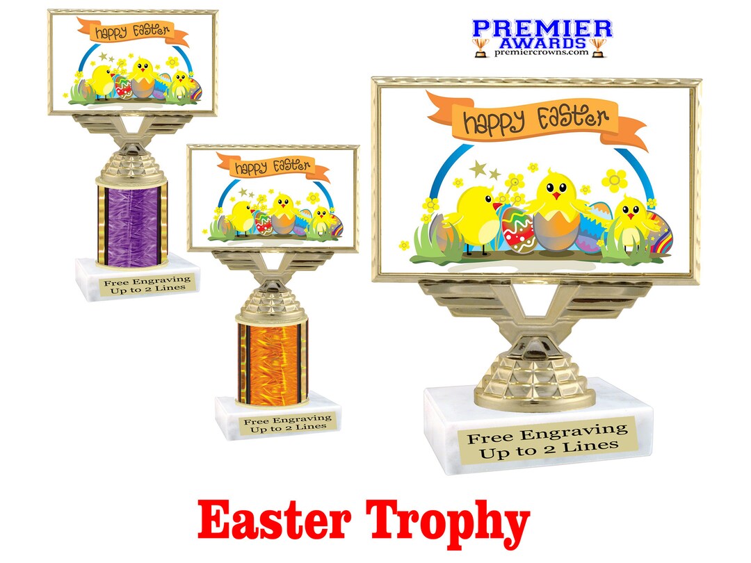 Easter Trophy. Festive Trophy for Your Easter Themed Events, Pageants ...