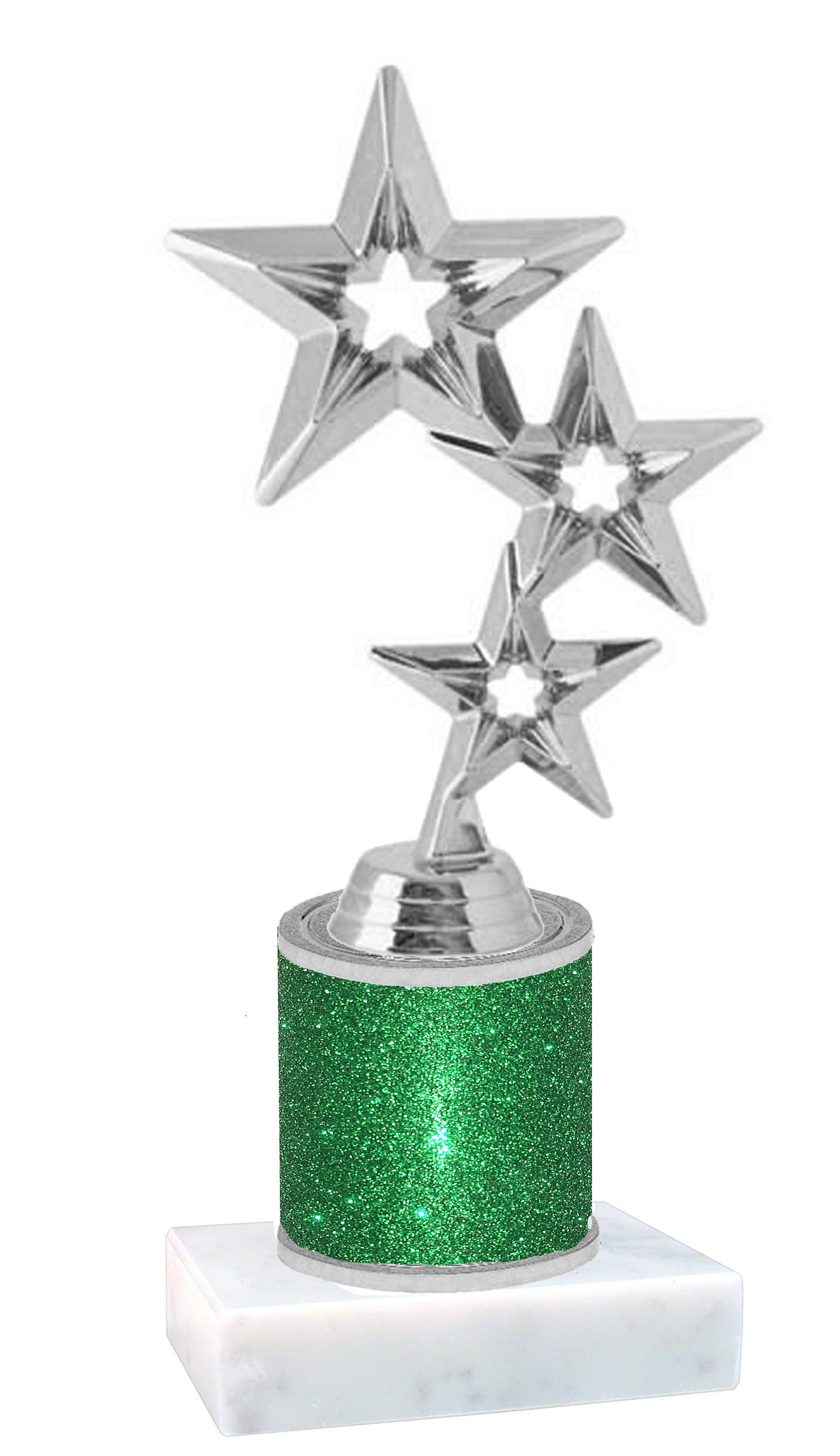 Star Trophy With Choice of Glitter Column Color. Numerous | Etsy