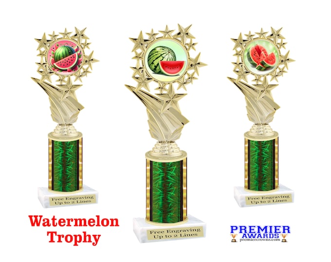 Watermelon Themed Trophy. Great Award for Your Eating, Growing or ...
