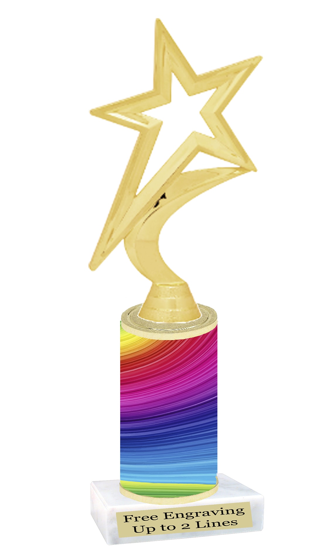 Rainbow Trophy. Great trophy for any event competition | Etsy