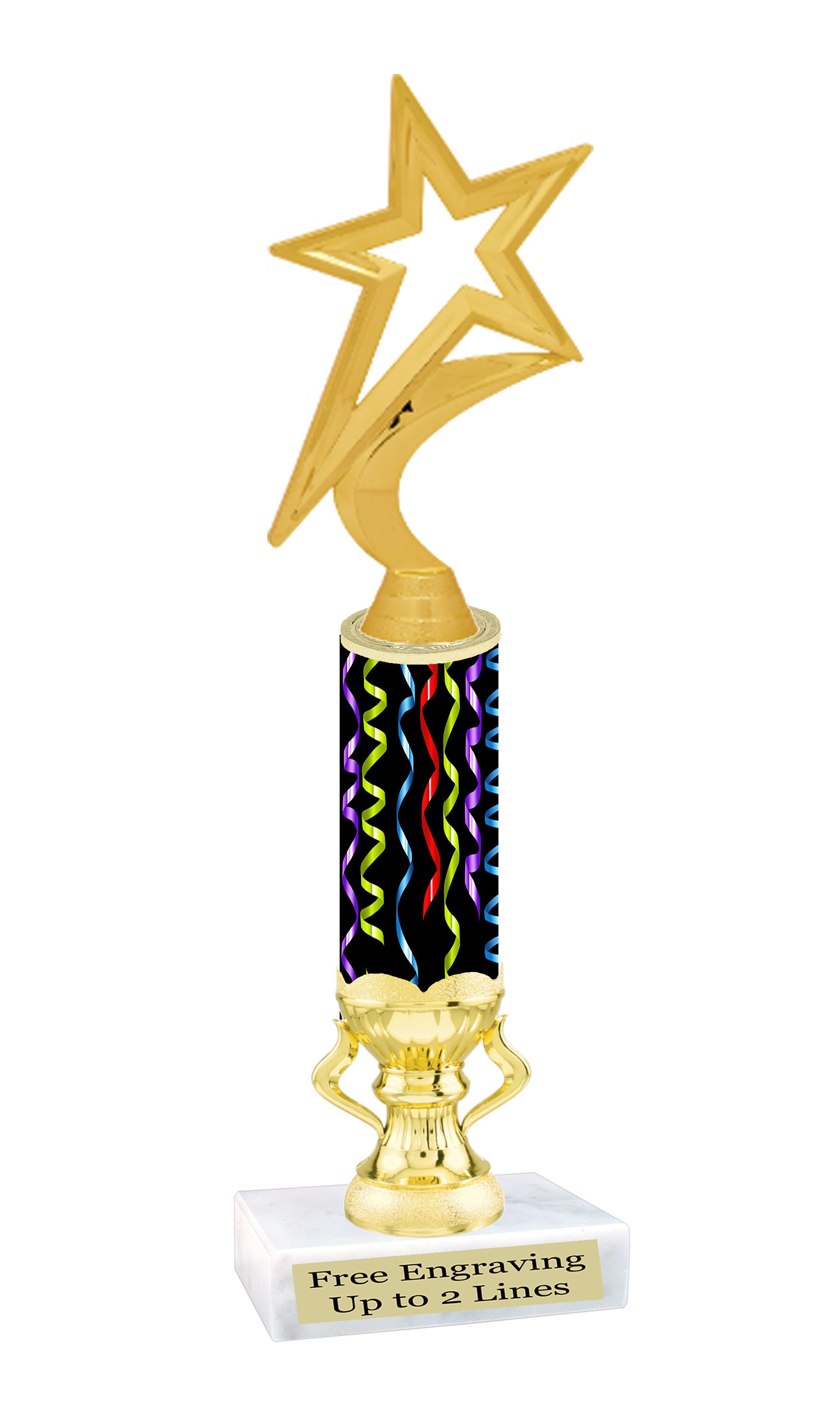 Star Trophy With "streamers" Column. Great Trophy for Any Event ...