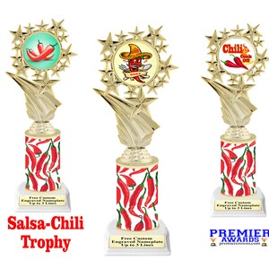 Chili Pepper Trophy. Choice of Artwork and Trophy Height. Great for ...