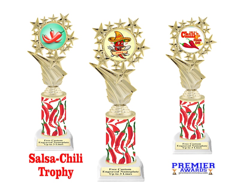 Chili Pepper Trophy. Choice of Artwork and Trophy Height. Great for ...
