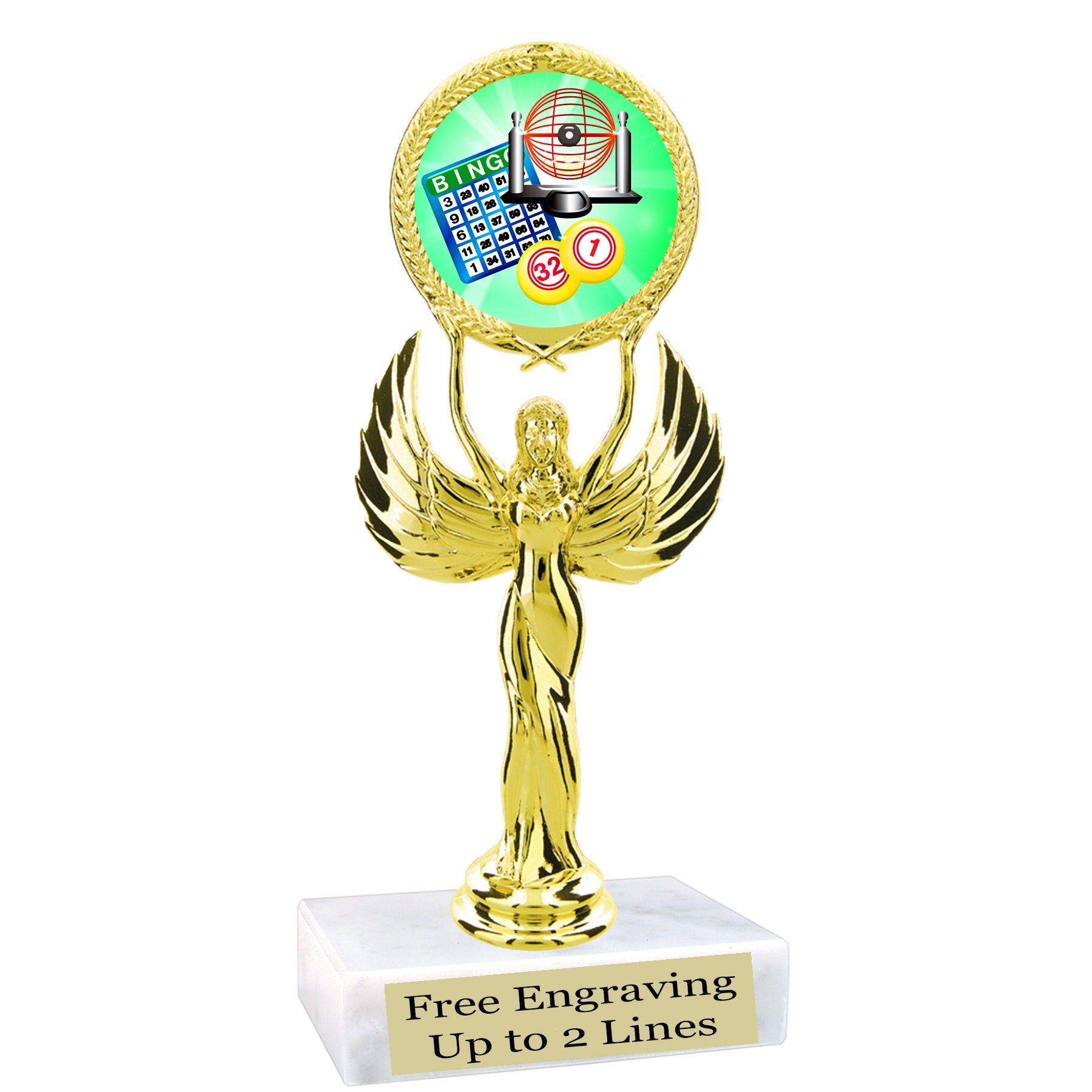 BINGO Trophy 6 Tall With Choice of 5 Designs. Great - Etsy