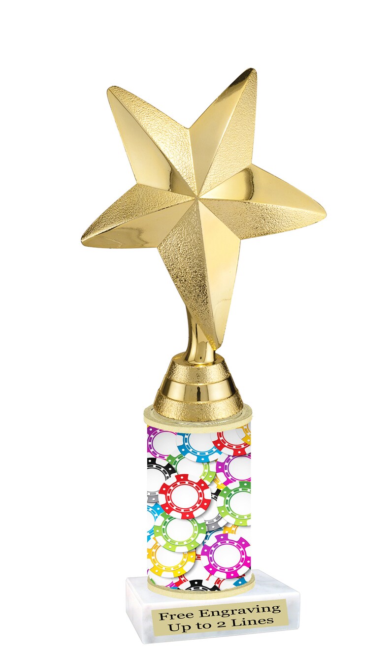 Casino Theme Trophy. Great Trophy for Your Next Family Game - Etsy