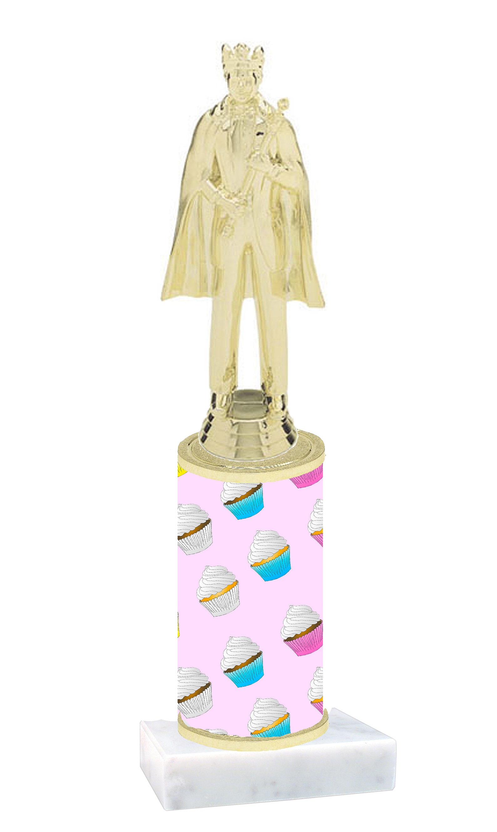 Cupcake Theme Trophy With Choice of Figure. Numerous Trophy Heights ...