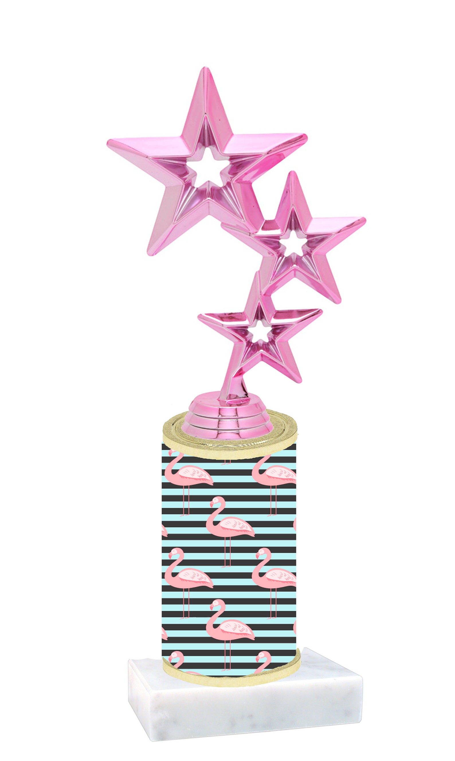 Flamingo Theme Trophy With Choice of Figure. Numerous Trophy Heights ...