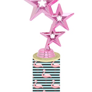 Flamingo Theme Trophy With Choice of Figure. Numerous Trophy Heights ...
