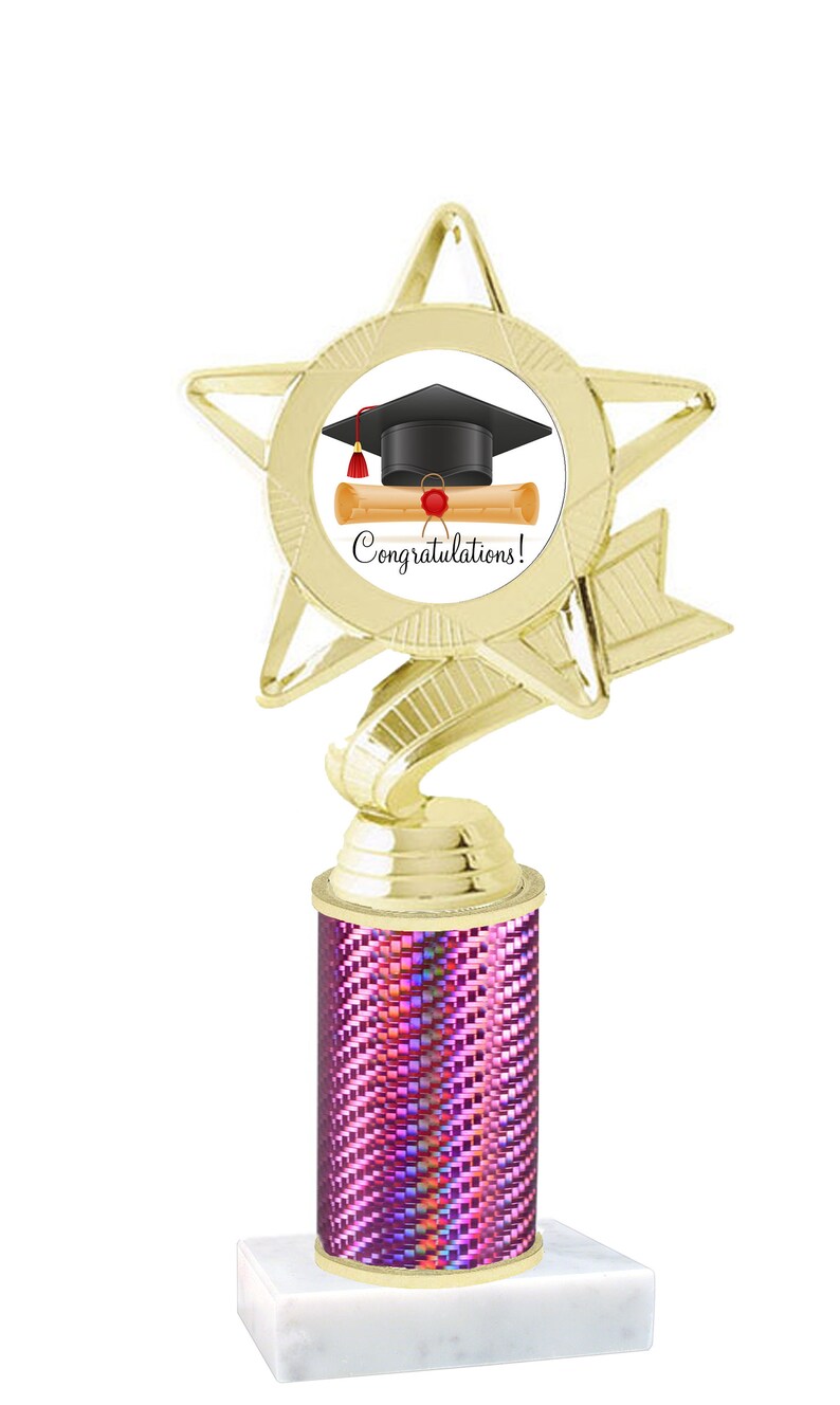 Graduation Theme Trophy. Great Award to Celebrate Their | Etsy