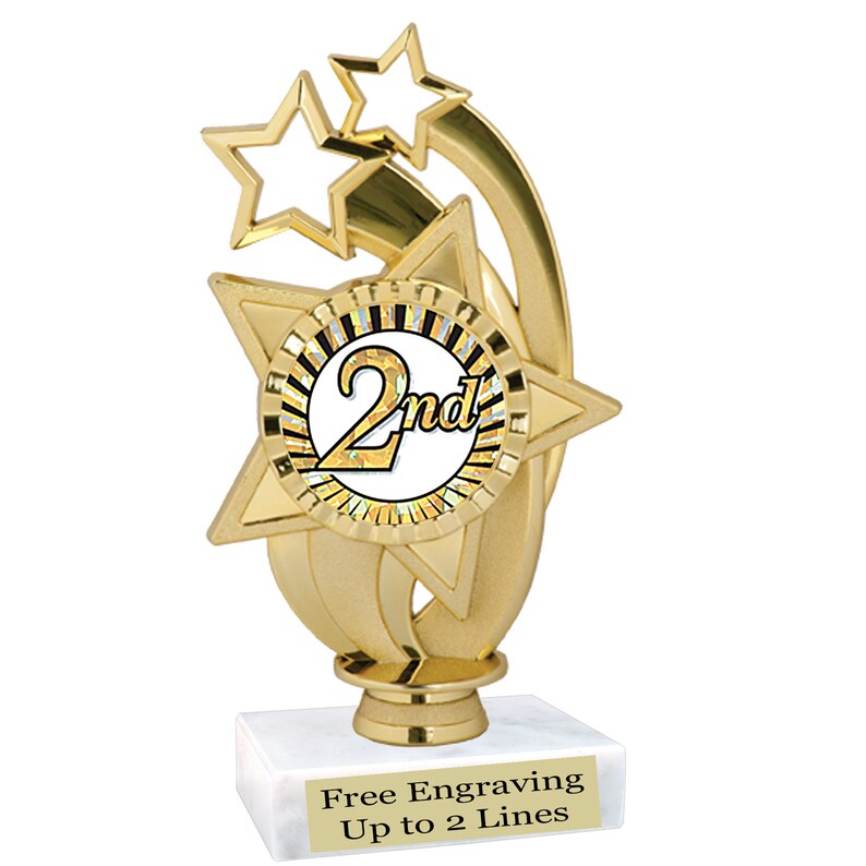Star Trophy. 6" Tall With Choice of Mylar Insert - Etsy