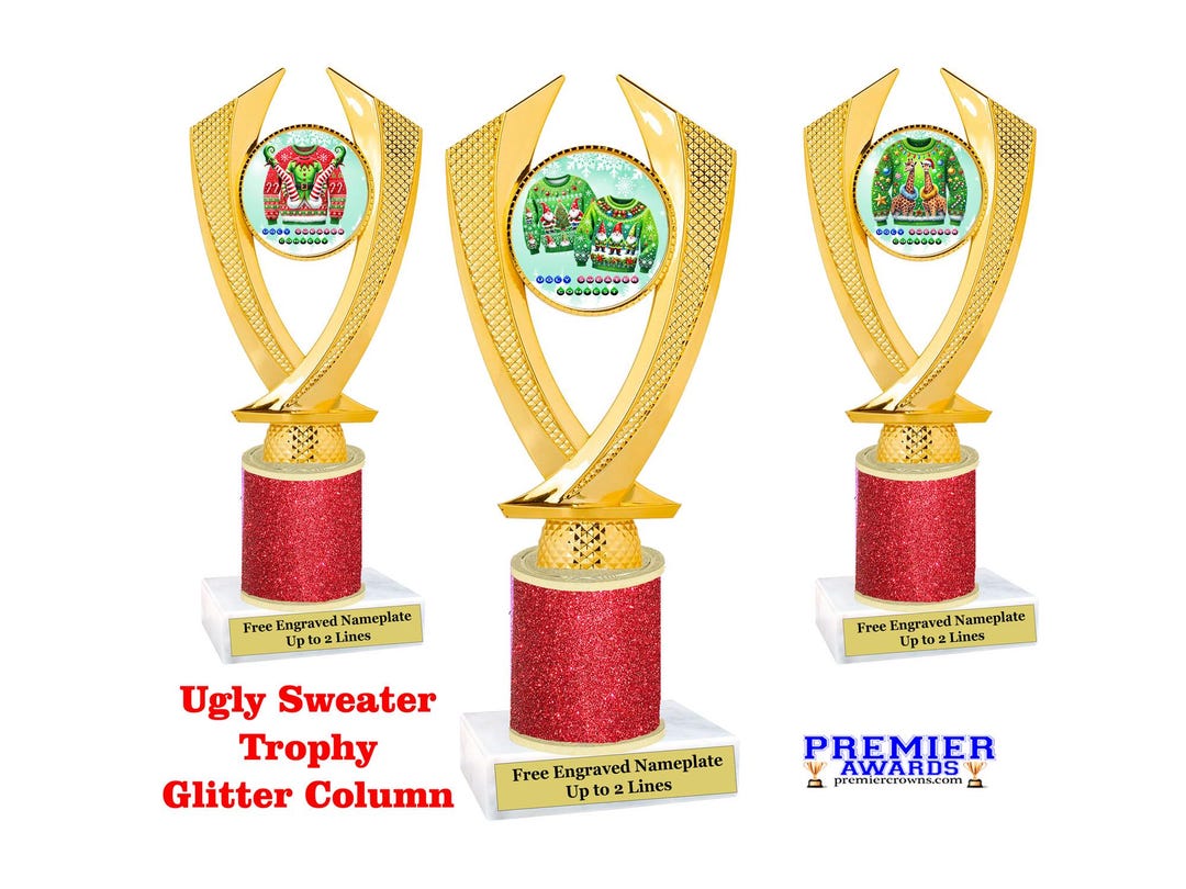 Ugly Sweater Themed Trophy. Add Some Bling to Your Event With This ...