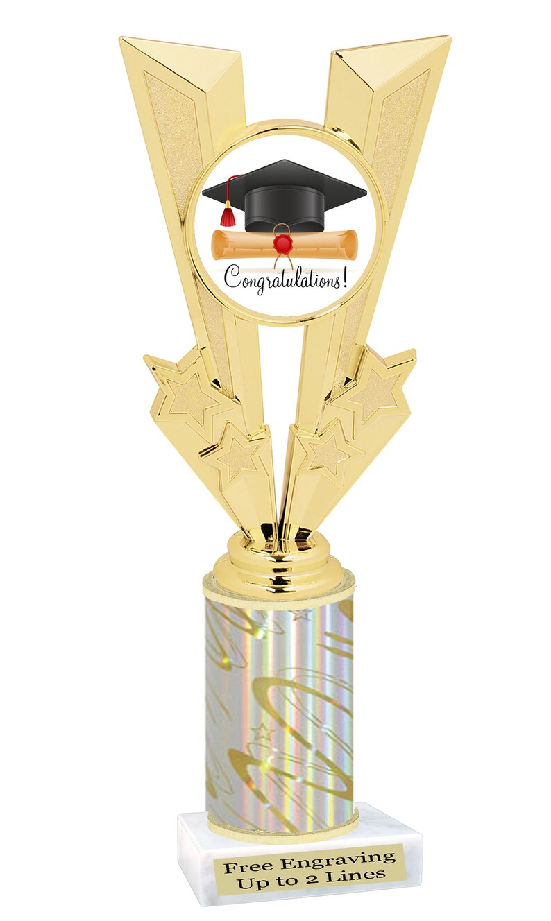 Graduation Theme Trophy. Great Award to Celebrate Their Accomplishments ...