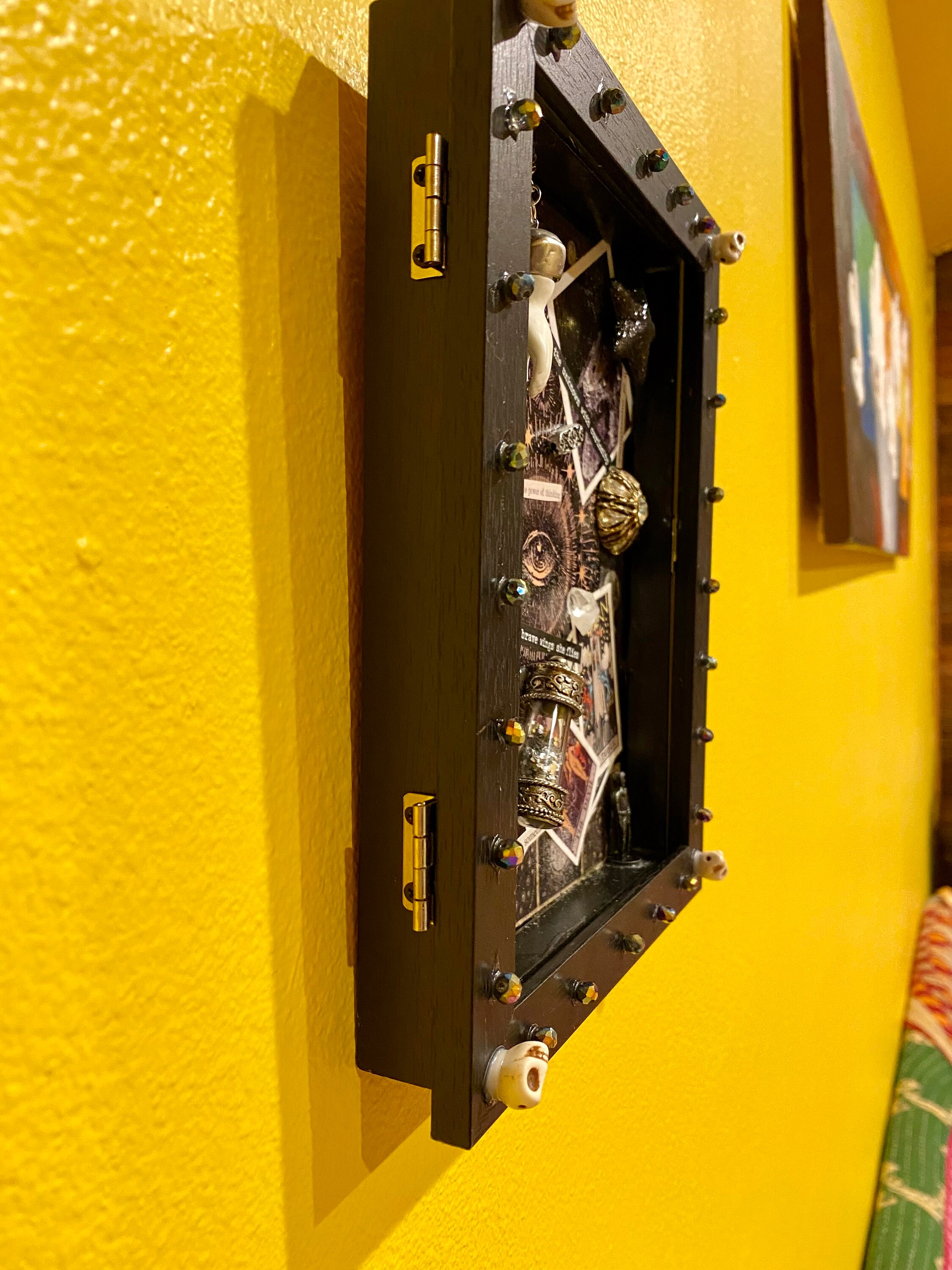 Vintage Upcycled Shadow Box Witch Witchy Gift Home Decor Tarot Antique ...