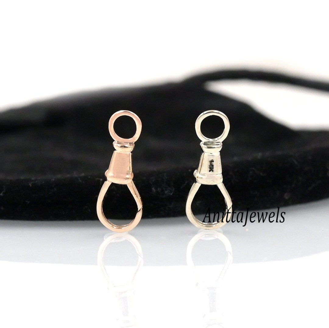 9k Gold Albert Swivel Clasp, 9k Gold Swivel Push Lock, Solid Gold Push ...