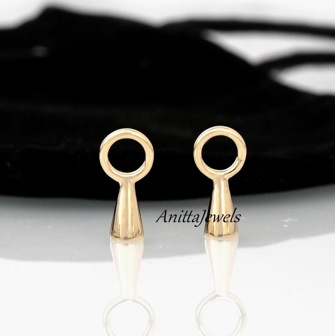 14K Gold Connector Lock: Handmade Charm Chain Snap Link - Etsy